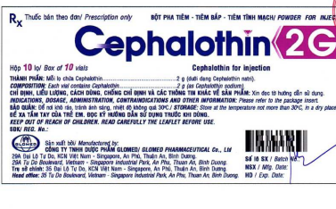 Uses of Cephalothin 2g | Vinmec